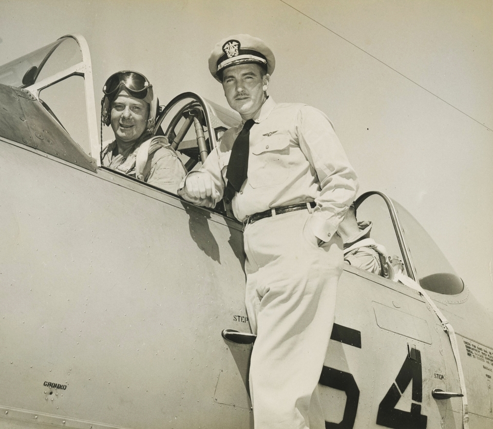 Radio & TV star (and Naval Reserve pilot) Arthur Godfrey – The Jive Bomber